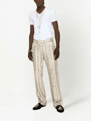 Dolce & Gabbana Embroidered Trousers