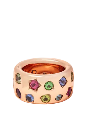 Pomellato Maxi Iconica 18-karat Rose Multi-stone Ring - Gold