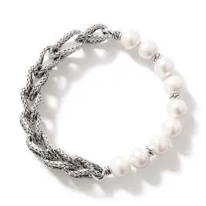 John Hardy Surf Bracelet With Pearls