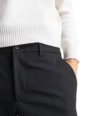 Prada Techno Stretch Slim Fit Trousers - Black