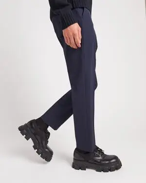 Prada Techno Stretch Slim Fit Pants - Blue