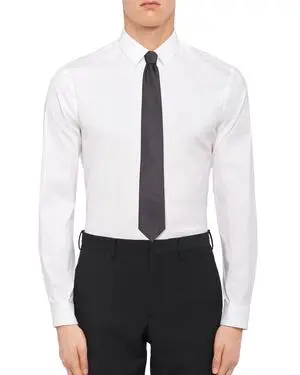 Prada Silk Neck Tie - Grey