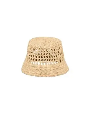 Prada Crochet Bucket Hat - Neutral