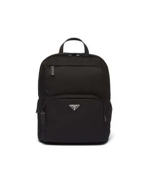 Prada Re-nylon And Saffiano Leather Backpack - Black