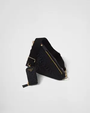 Prada Triangle Crochet Shoulder Bag