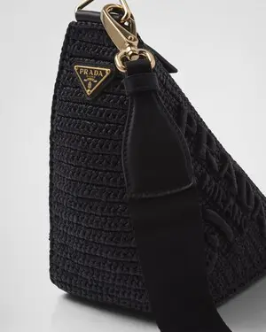 Prada Triangle Crochet Shoulder Bag