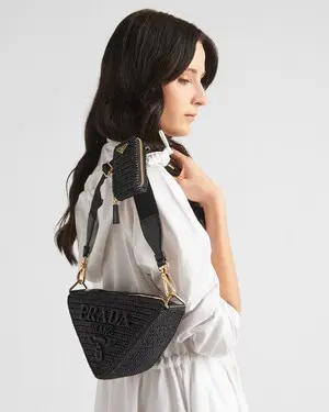 Prada Triangle Crochet Shoulder Bag