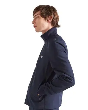 Prada Stretch Technical Fabric Zipper Sweatshirt