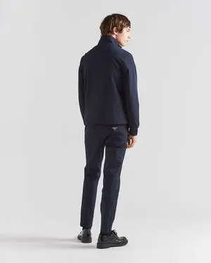Prada Stretch Technical Fabric Zip-up Sweatshirt