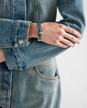 Prada Saffiano Leather Bracelet