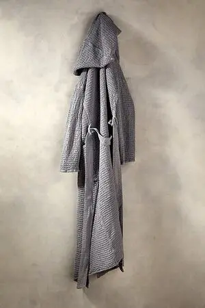 MAGICLINEN Waffle Weave Robe - Light Grey