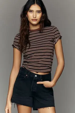 AGOLDE AGOLDE Parker Denim Long Shorts Fright