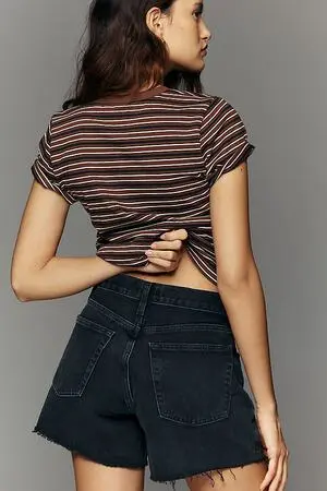 AGOLDE Parker Denim Long Shorts - Fright