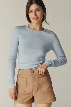 Maeve Colette High-rise Tailored Shorts - Camel