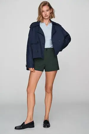 Maeve Colette High-rise Tailored Shorts - Pine