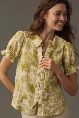 PILCRO Pilcro Keira Blouse Green