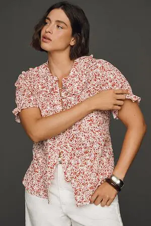 PILCRO Keira Blouse - Red