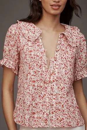 PILCRO Keira Blouse - Red