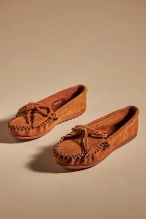 Minnetonka Kilty Moccasins - Brown