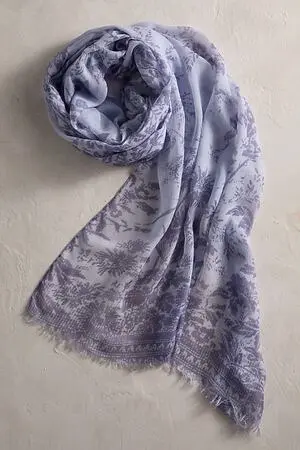 ELIZABETH GILLETT Celeste Periwkle Scarf - Purple