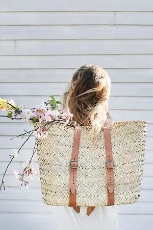 TERRAIN Leather Handle Market Backpack