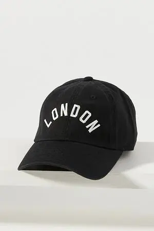 Anthropologie Wanderlust London Baseball Cap - Black