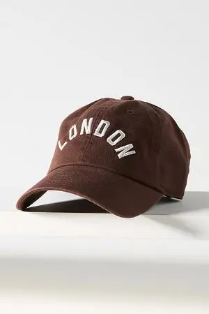 Anthropologie By Anthropologie Wanderlust London Baseball Cap Brown