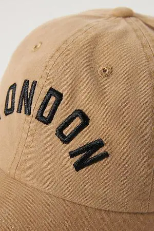 Anthropologie Wanderlust London Baseball Cap - Khaki
