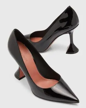 Amina Muaddi Ami Patent Leather Pumps
