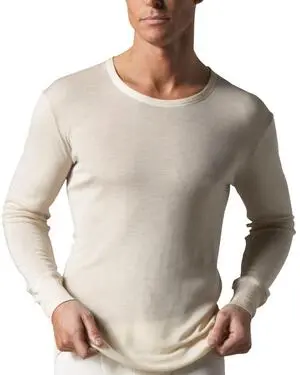 Hanro Woolen Silk Long-sleeve Shirt - Ivory