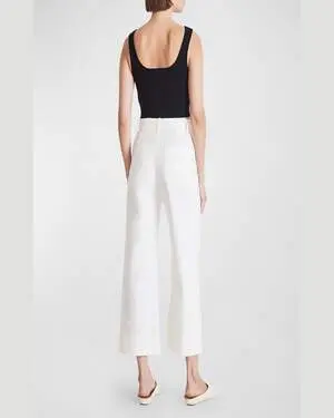 APIECE APART Cotton Canvas Merida Pants - Cream