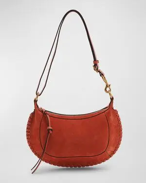 Isabel Marant Isabel Marant Oskan Moon Suede Shoulder Bag - Burnt Orange