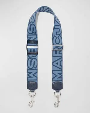 Marc Jacobs Marc Jacobs Outline Monogram Webbing Strap Blue Sea Multi