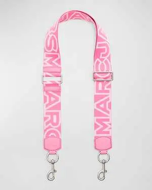 Marc Jacobs Marc Jacobs Outline Monogram Webbing Strap Petal Pink