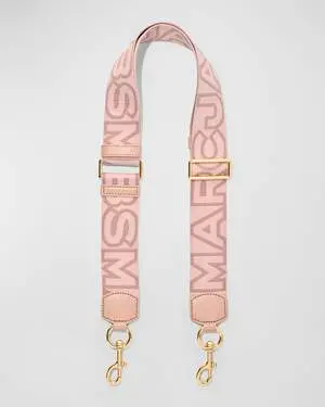 Marc Jacobs Marc Jacobs Outline Monogram Webbing Strap Rose Multi
