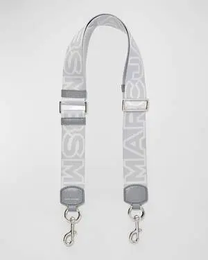 Marc Jacobs Marc Jacobs Outline Monogram Webbing Strap Wolf Grey Multi
