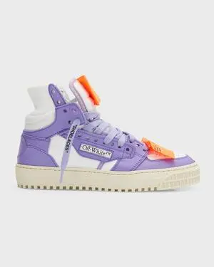 Off-White 3.0 Off Court Bicolor High-top Sneakers White Purple