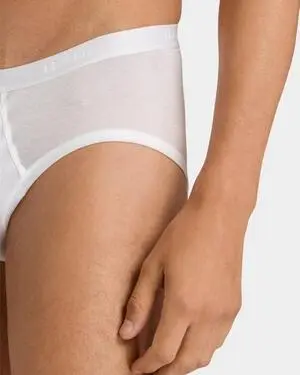 Hanro Cotton Pure No-fly Brief - White