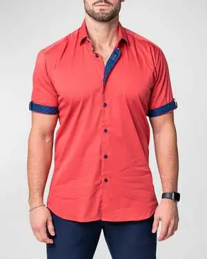 MACEOO Galileo Sleek Sport Shirt - Orange