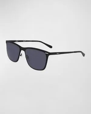 Shinola Shinola Metal Rectangle Sunglasses Matte Black