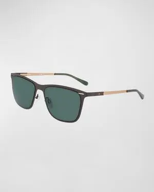Shinola Shinola Metal Rectangle Sunglasses Satin Gunmetal/copper