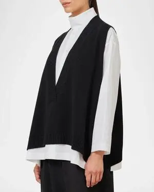 Eskandar Cashmere Vest - Black