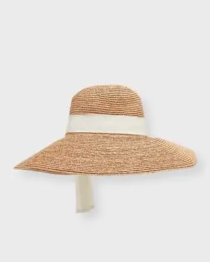 Helen Kaminski Cori Wide Brim Hat Nougat/Cream Raffia Sun Summer Helen Kaminski Cori Wide Brim Hat – Hats.com main image 4