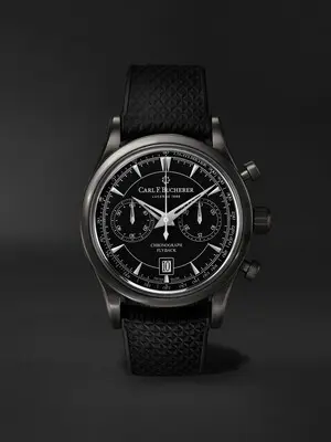 CARL F. BUCHERER Manero Automatic Flyback Chronograph 43mm Watch - Black