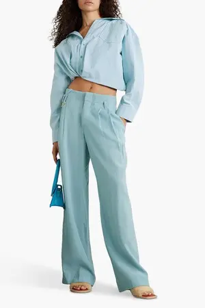 Jacquemus Notte Pleated Wide-leg Pants