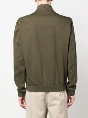 Herno Cotton-linen Bomber Jacket - Green