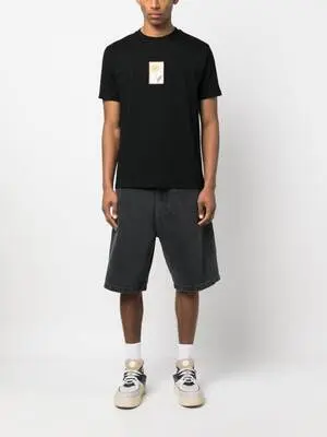 Carhartt Work In Progress Logo Denim Shorts - Black