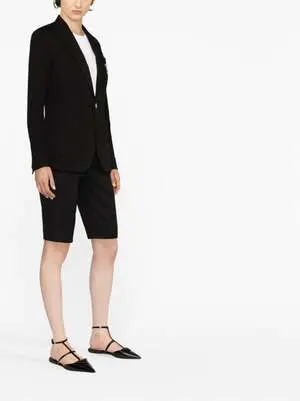 Polo Ralph Lauren Single-breasted Embroidered Logo Blazer - Black