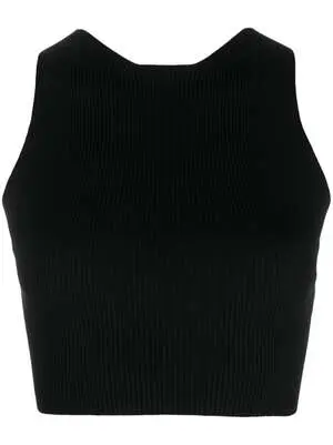 AERON Ribbed-knit Crop Top