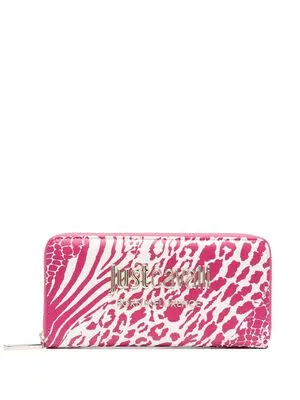 Just Cavalli Animal-print Continental Wallet - Pink